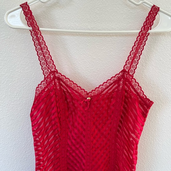 woolite | Intimates & Sleepwear | Vintage Woolite Red Lace Babydoll ...